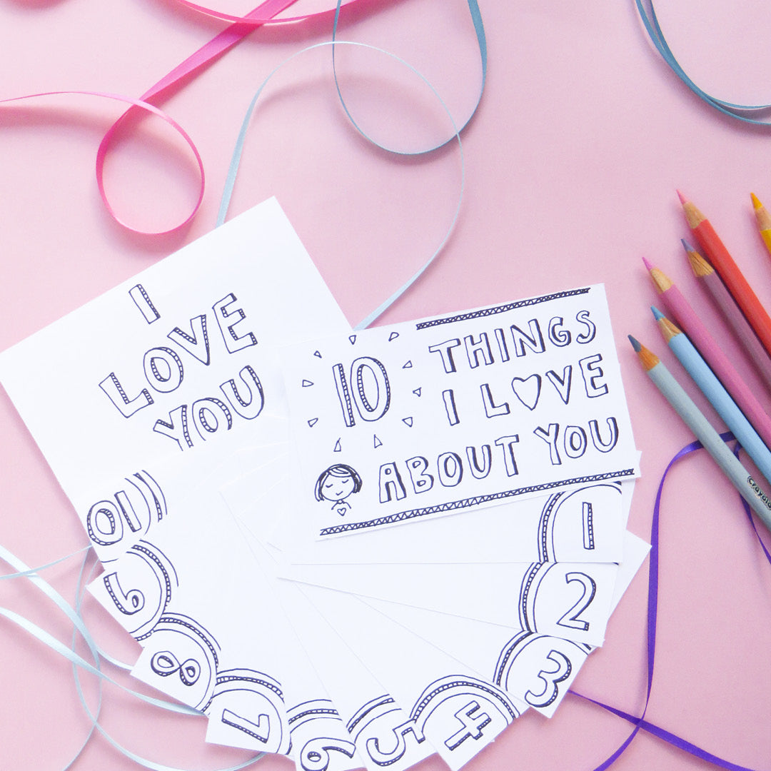 10 Things I Love About You Printable Set {PDF} – Jennie Moraitis