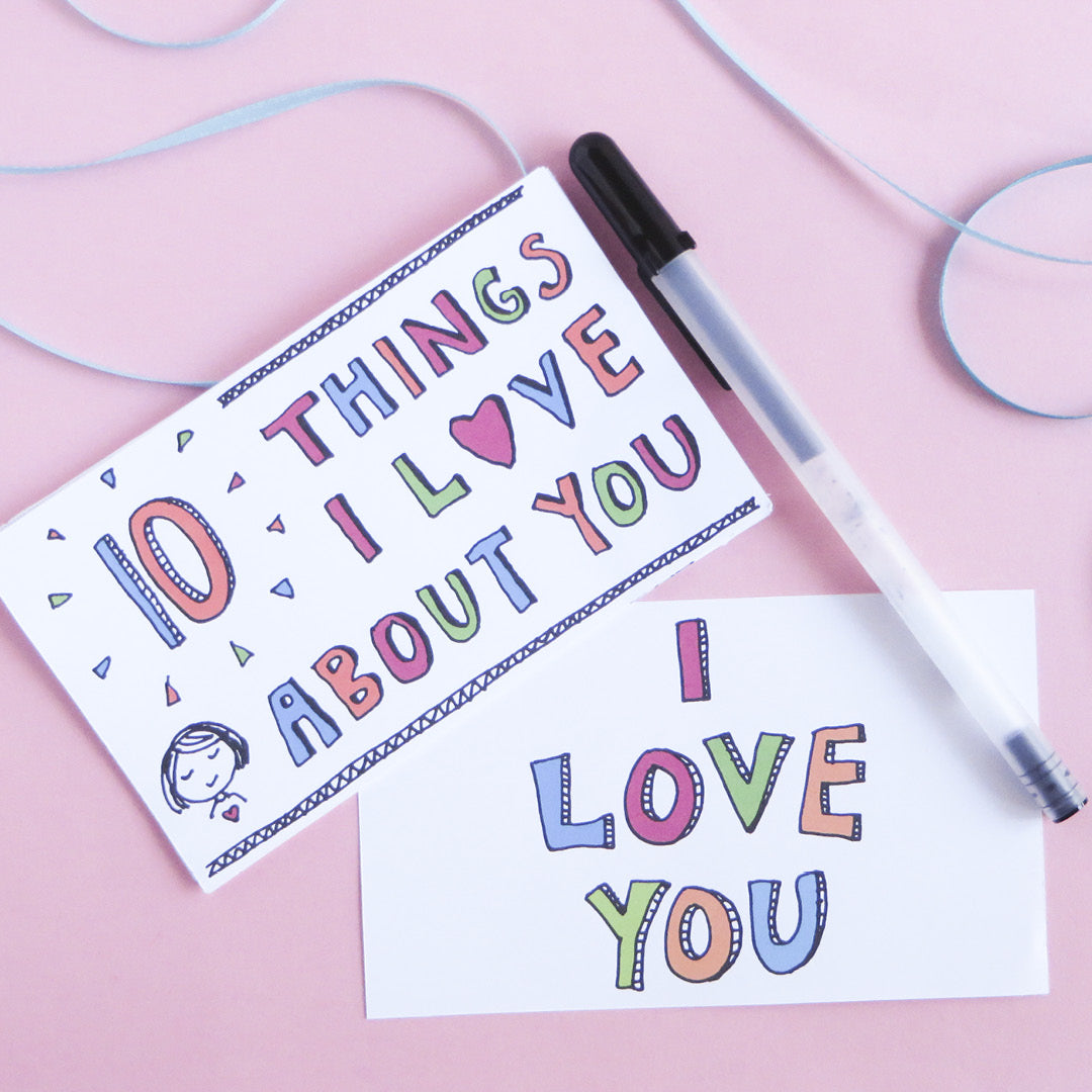 10 Things I Love About You Printable Set {PDF} – Jennie Moraitis
