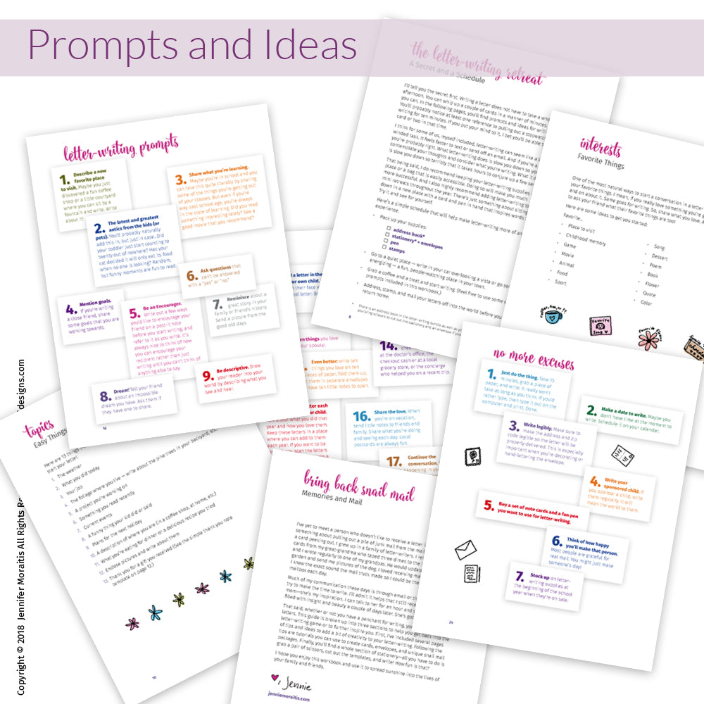 The Ten Minute Letter-writing Retreat Bundle {120 pages} – Jennie Moraitis